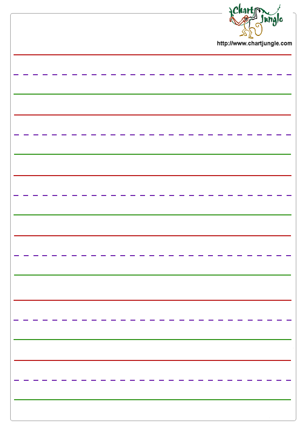 Writing Paper With Space For Picture